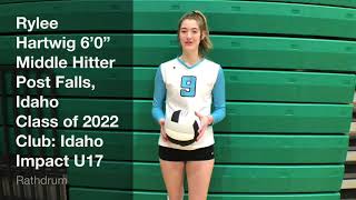 Watch "Rylee Hartwig #9 MH Class Of 2022" - Rylee Hartwig's Volleyball ...