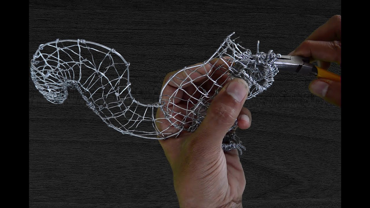 Twisting and Bending (wire art) - Episode 2 Hopeful Scrat (creating ...