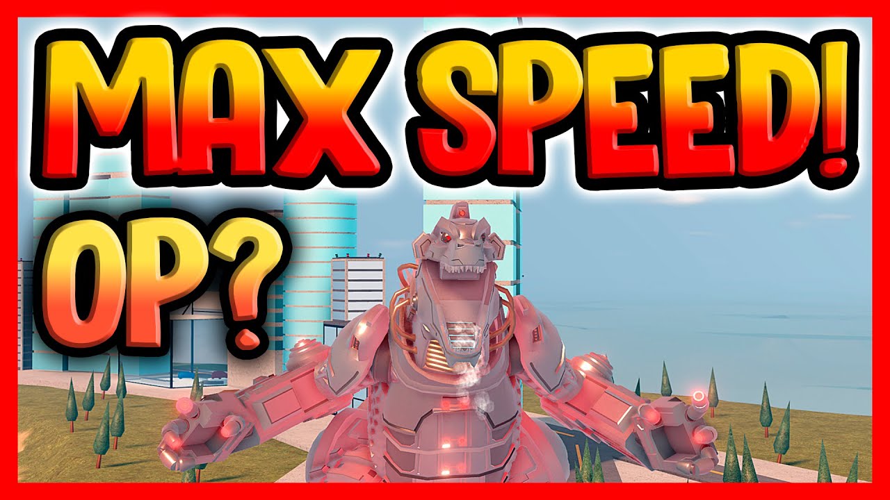 How Fast Is MAX RPO MECHAGODZILLA? - Roblox Kaiju Universe - YouTube