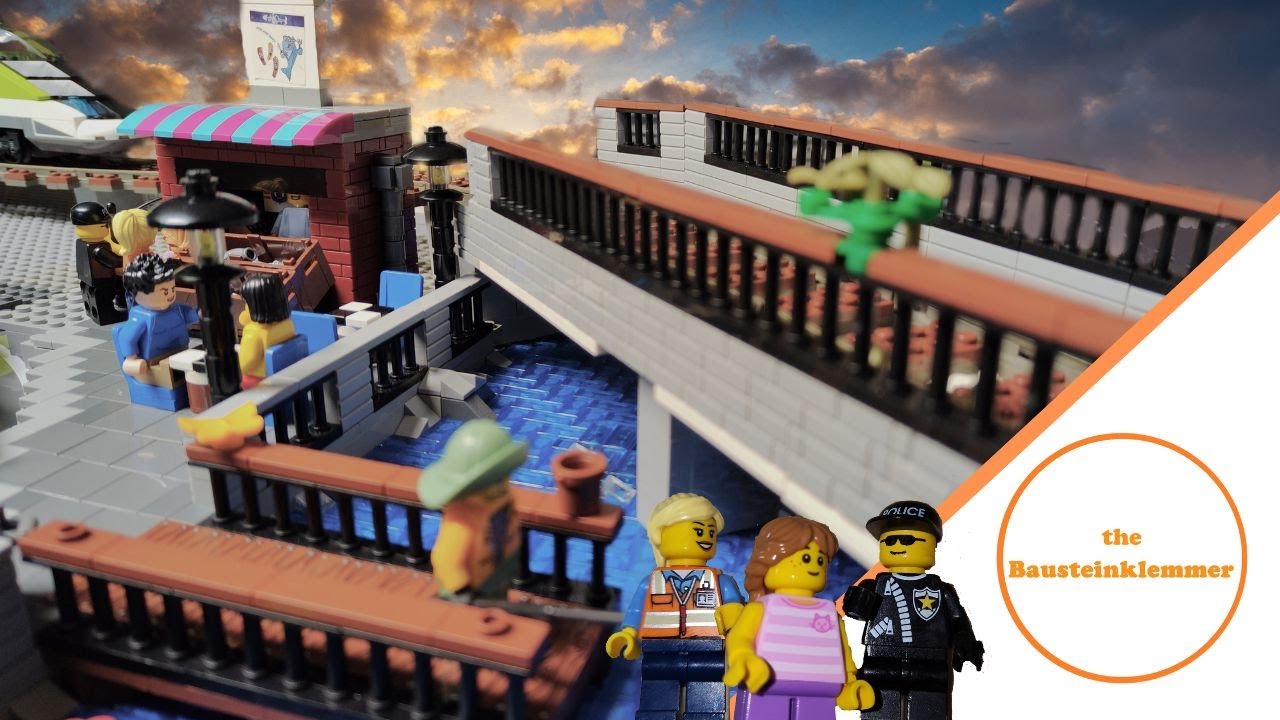 a MOC BRIDGE! (simple!) lego/brick - city (007) - YouTube