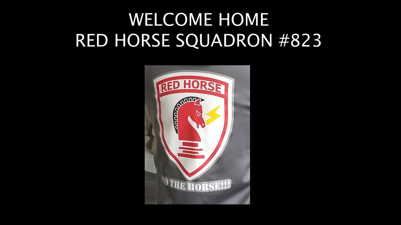 Welcome Home '823 Red Horse Squadron - YouTube
