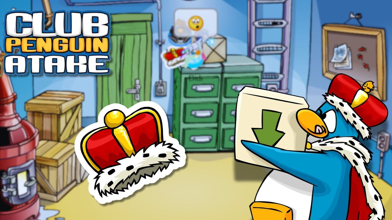 Club Penguin Atake - King's Crown Pin | AS2 - YouTube