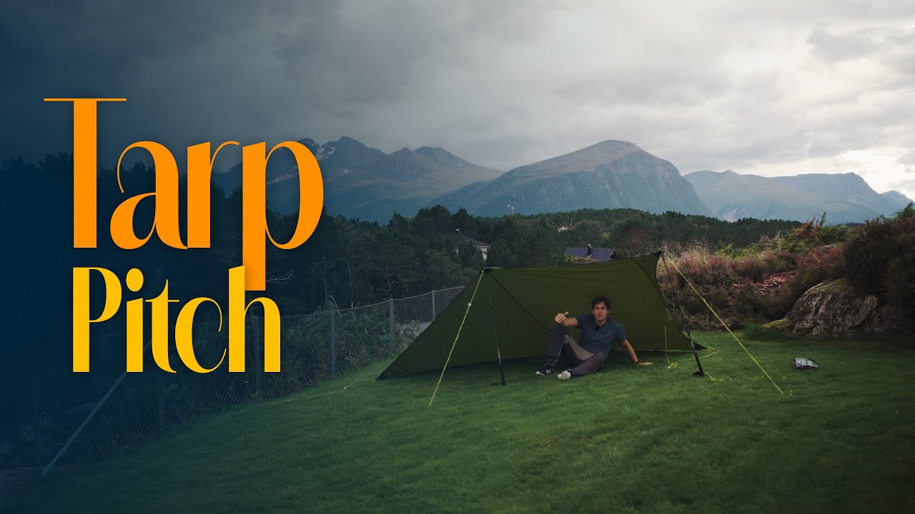 Easy Tarp Pitch | With TWO Trekking Poles - YouTube
