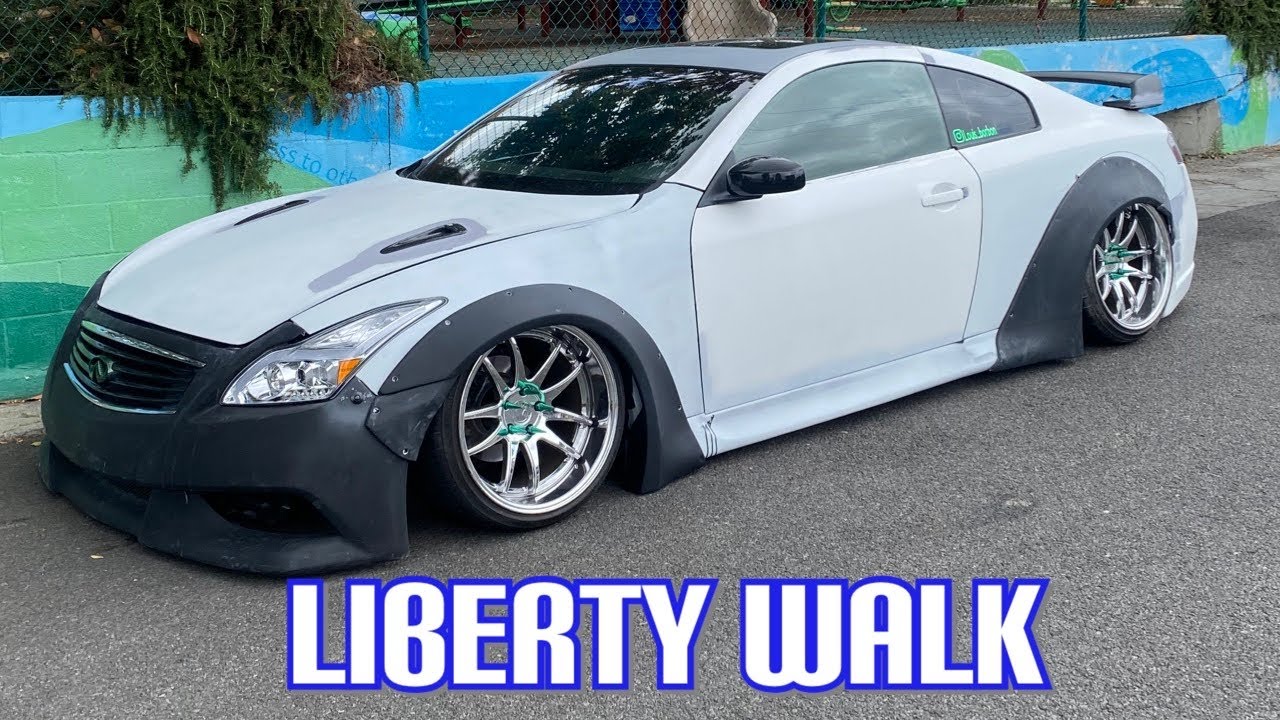 building a liberty walk g35 prt 3 body work - YouTube