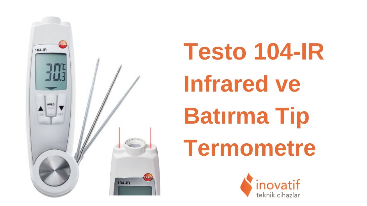 testo 104 IR batırmalı infrared termometre - YouTube