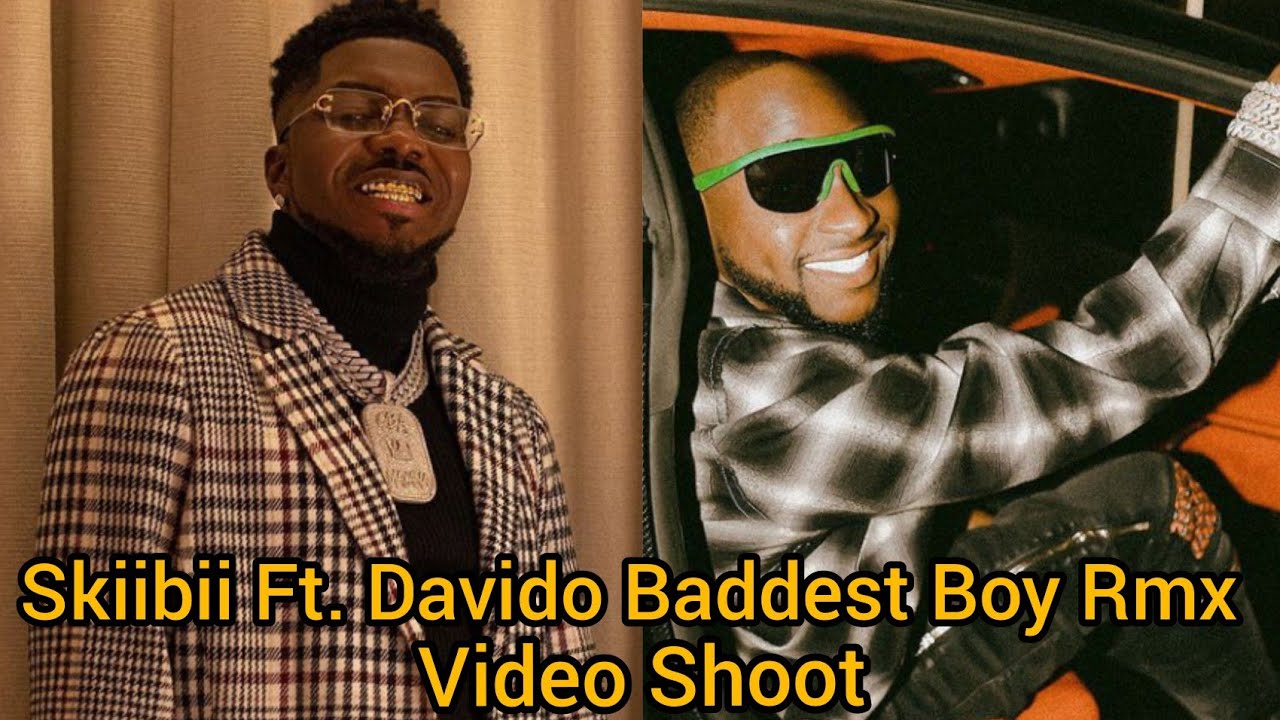 Skiibii - Baddest Boy Remix Ft. Davido Video Shoot - YouTube