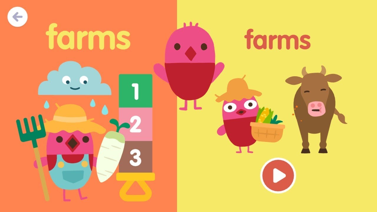 Sago mini farm root crops - YouTube