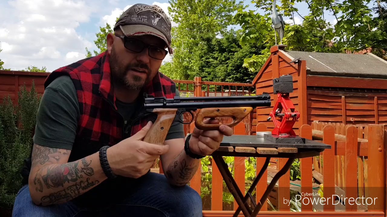 Crosman American Classic 1377 pump handle mod - YouTube