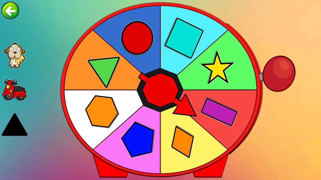 Shapes lucky wheel - YouTube