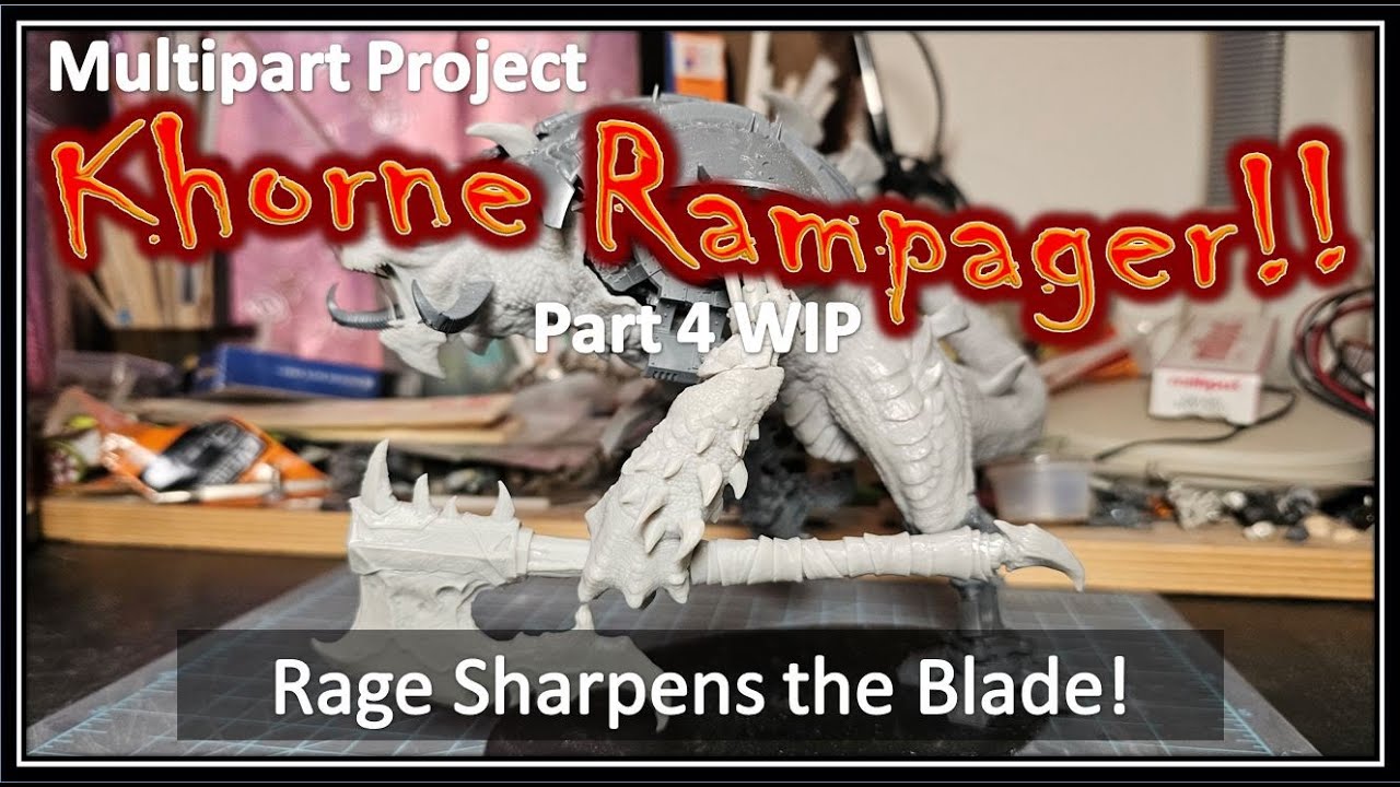 40k Chaos Knight Rampager of Khorne (Part 4 Left Arm and Shoulder ...