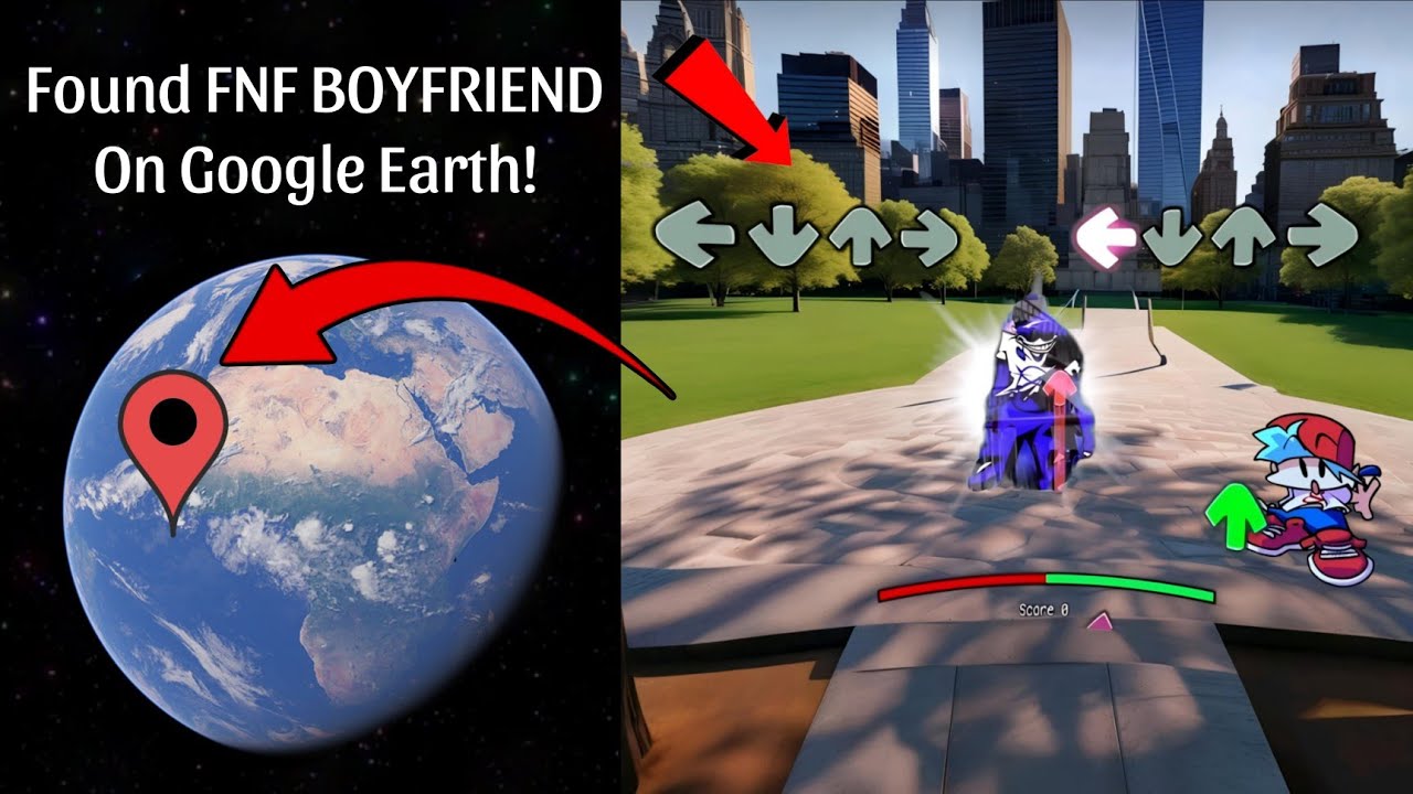 Found FNF BOYFRIEND On Google Earth! - YouTube