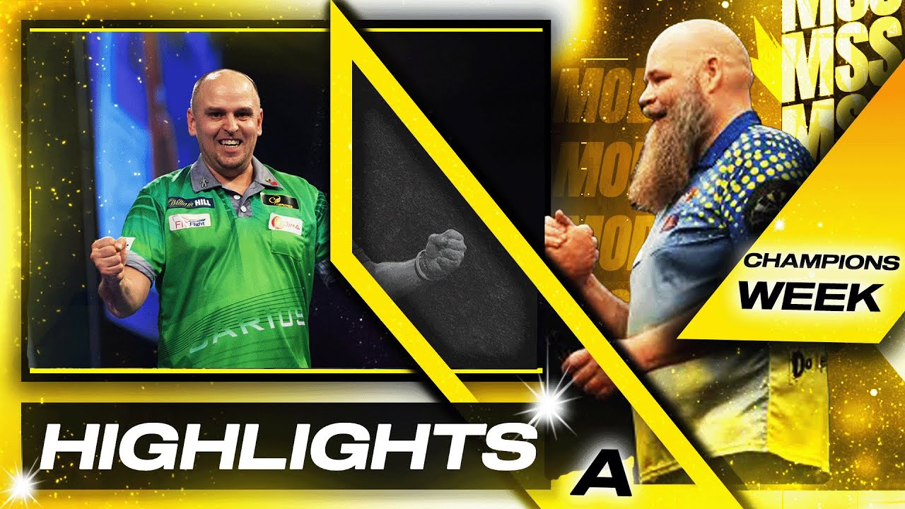 LUCKY OR GOOD?🤔🤔| Darts Highlights | Champions Week Group A Session 1 ...