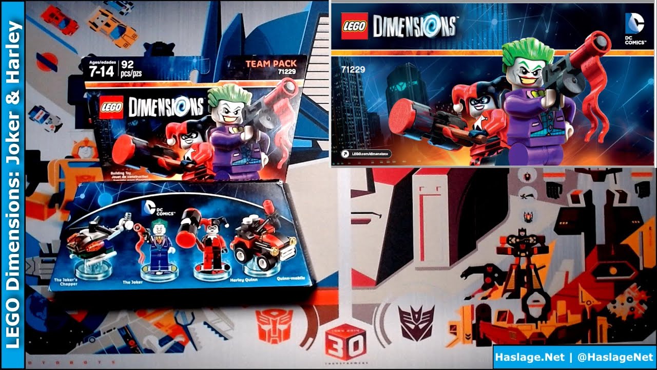 LEGO Dimensions DC Joker & Harley Quinn Team Pack - YouTube