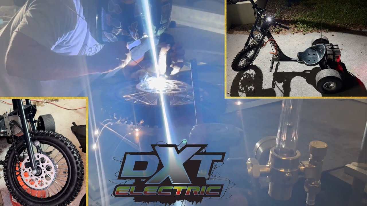 Making The Razor DXT Electric Drift Trike Better! New Wheel/Tire ...