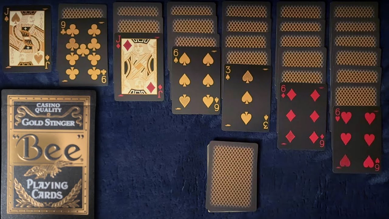 The GOLD STINGER Bee Deck ~ ASMR Solitaire #497 - YouTube
