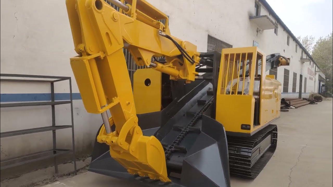 SDB-180 muck loader haggloader from China factory - YouTube