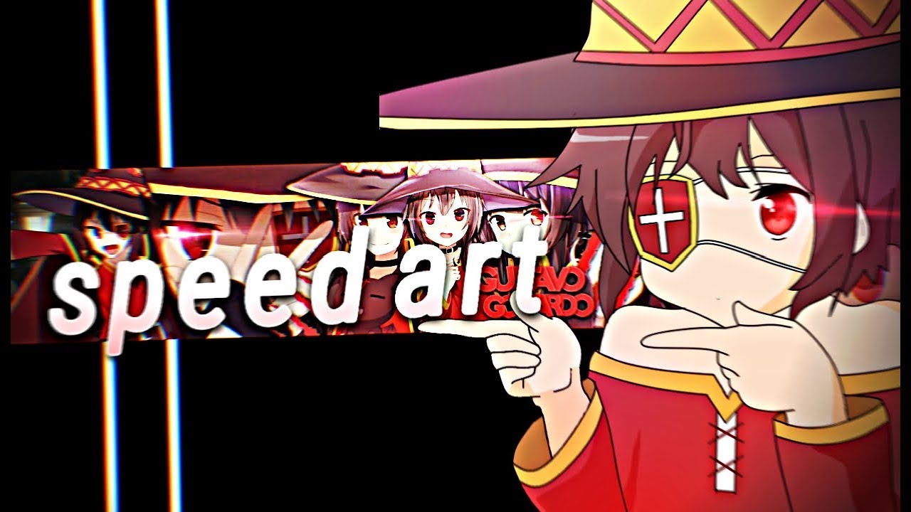 •Speed Art• {Gustavo Gottardo} [Megumin Banner] - YouTube