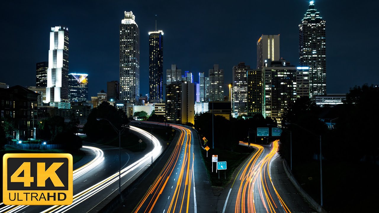 Some Country's Beautiful and Amazing Road Night Aerial Drone Footage ...