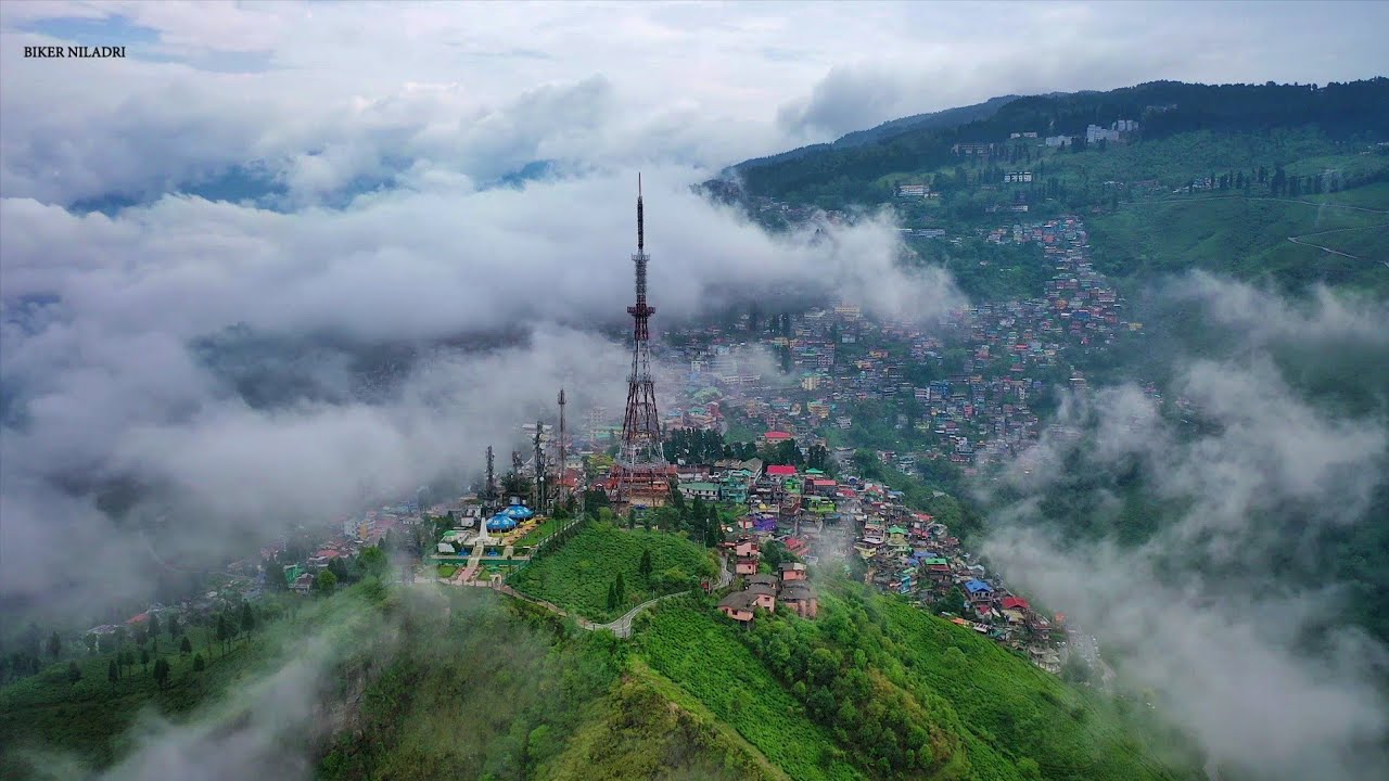 RIDING THROUGH CLOUDS - Kurseong | Tindharia | Darjeeling : Epic Drone ...