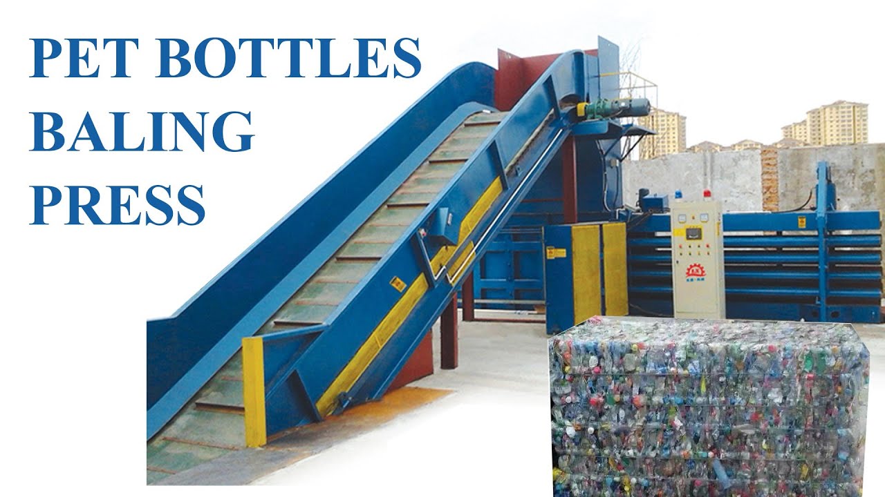 PET Bottle Baling Press - Hydraulic Automatic Horizontal Baling Machine ...