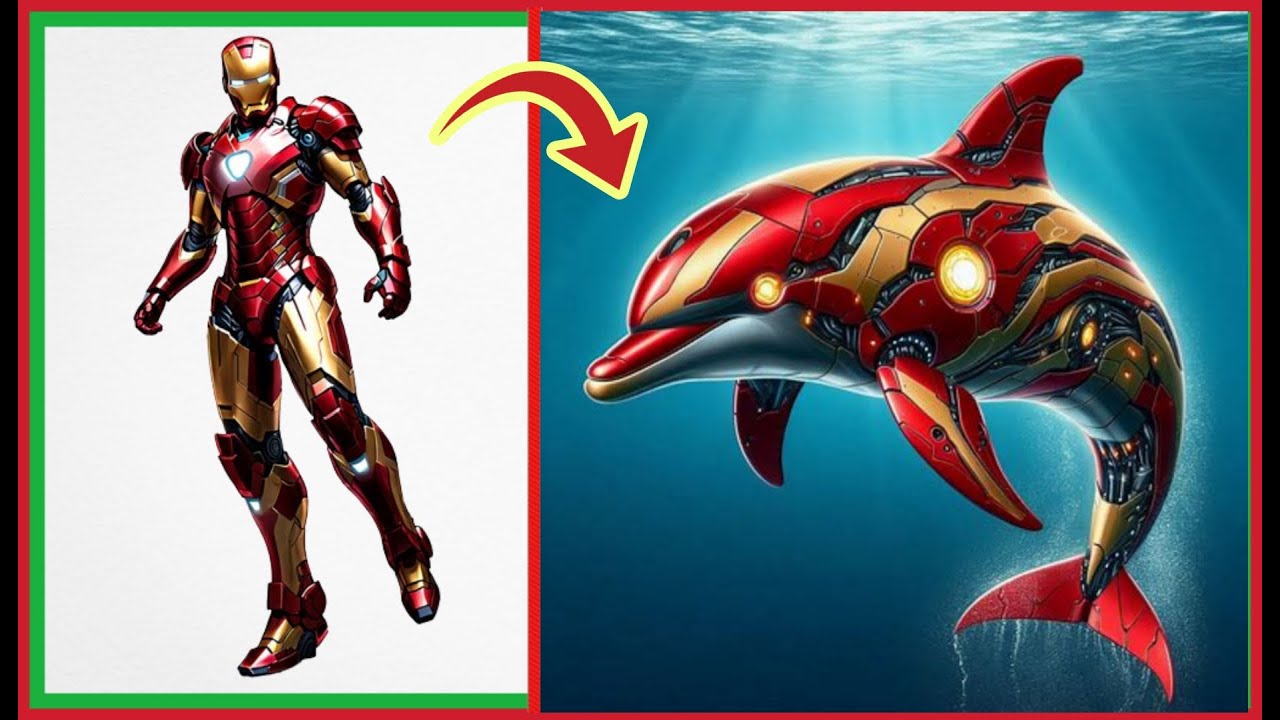 AVENGERS But DOLPHIN 🐬VENGERS 🔥 All characters (DC & Marvel) 2024 - YouTube