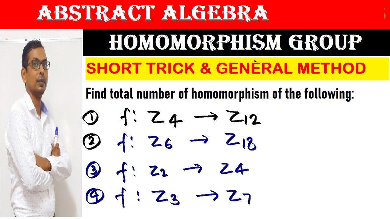 #06 Counting of homomorphsim from f:Z4 to Z12 | Z6 to Z18 |Z2 to Z4 ...