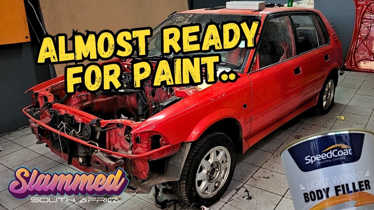 Body work on our AE92 Toyota Conquest | Slammed Conquest project car ...