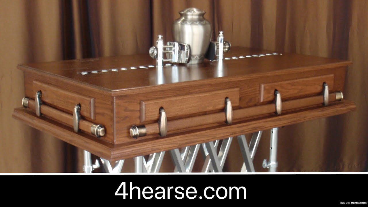 Funeral Caddy - Red Mahogany stain - YouTube