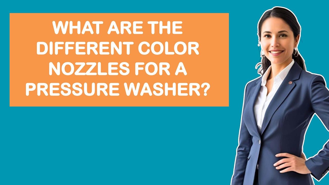 What are the different color nozzles for a pressure washer? - YouTube