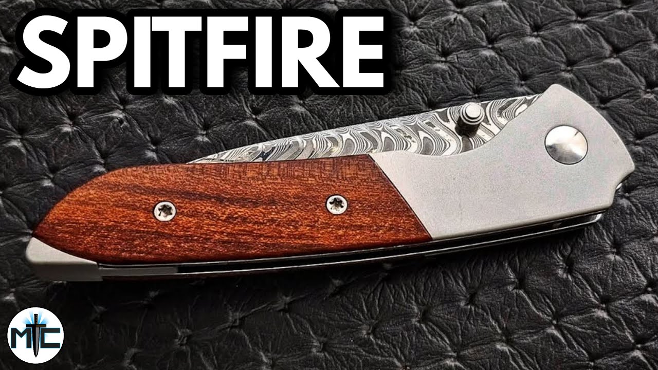 Luxury Damascus Under $100? - Kizer Spitfire Folding Knife - Overview ...