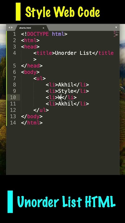 Unordered List In Html Shorts Coding Htmltutorial Codecademy Html Programmingtutorial