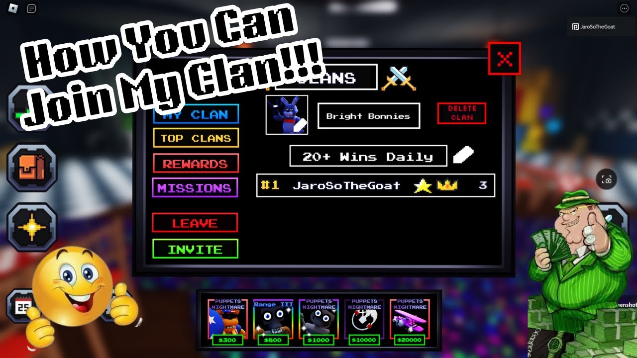 How To Join My Clan In Five Nights TD!! - YouTube