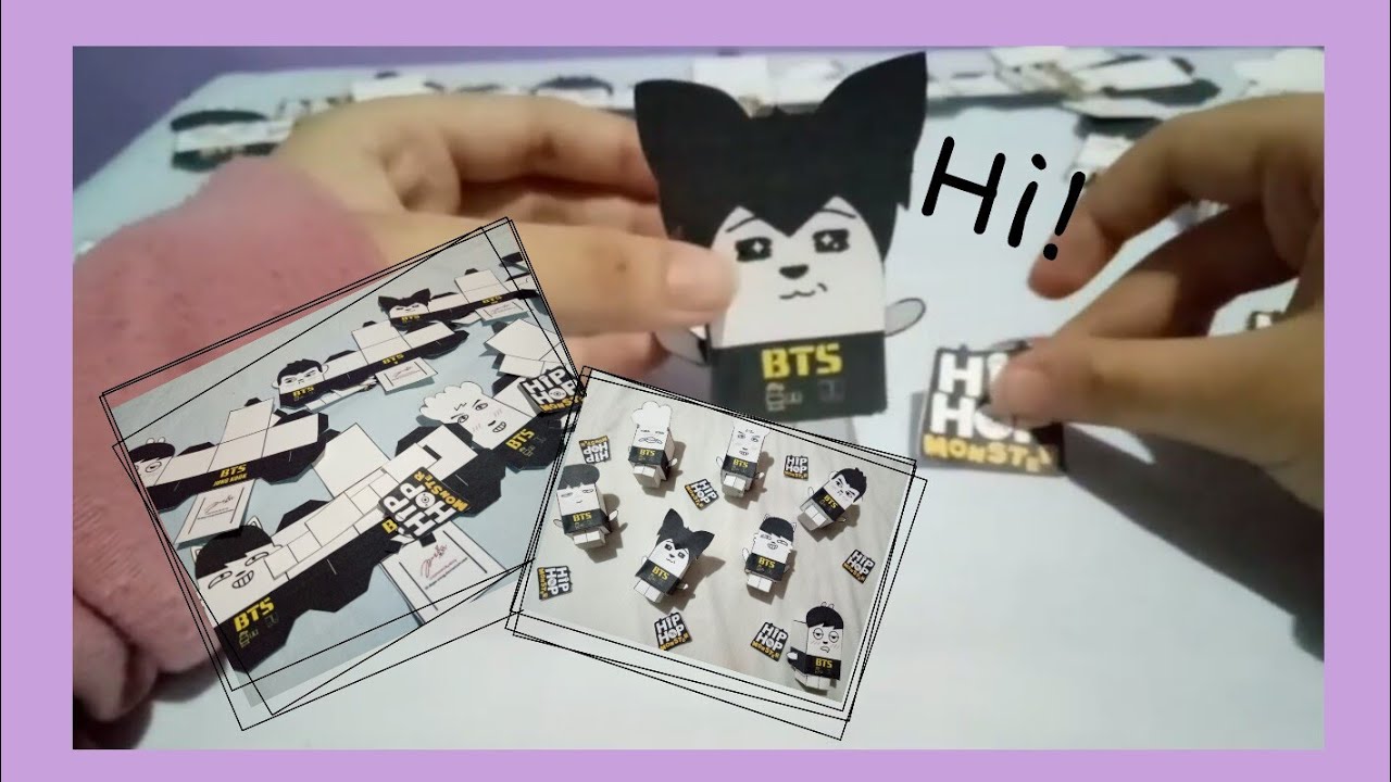 Hip Hop Monsters Paper Craft - YouTube