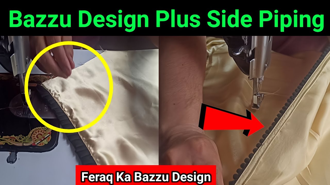 Feraq Ka Naya Bazzu Design Plus Side Piping - YouTube