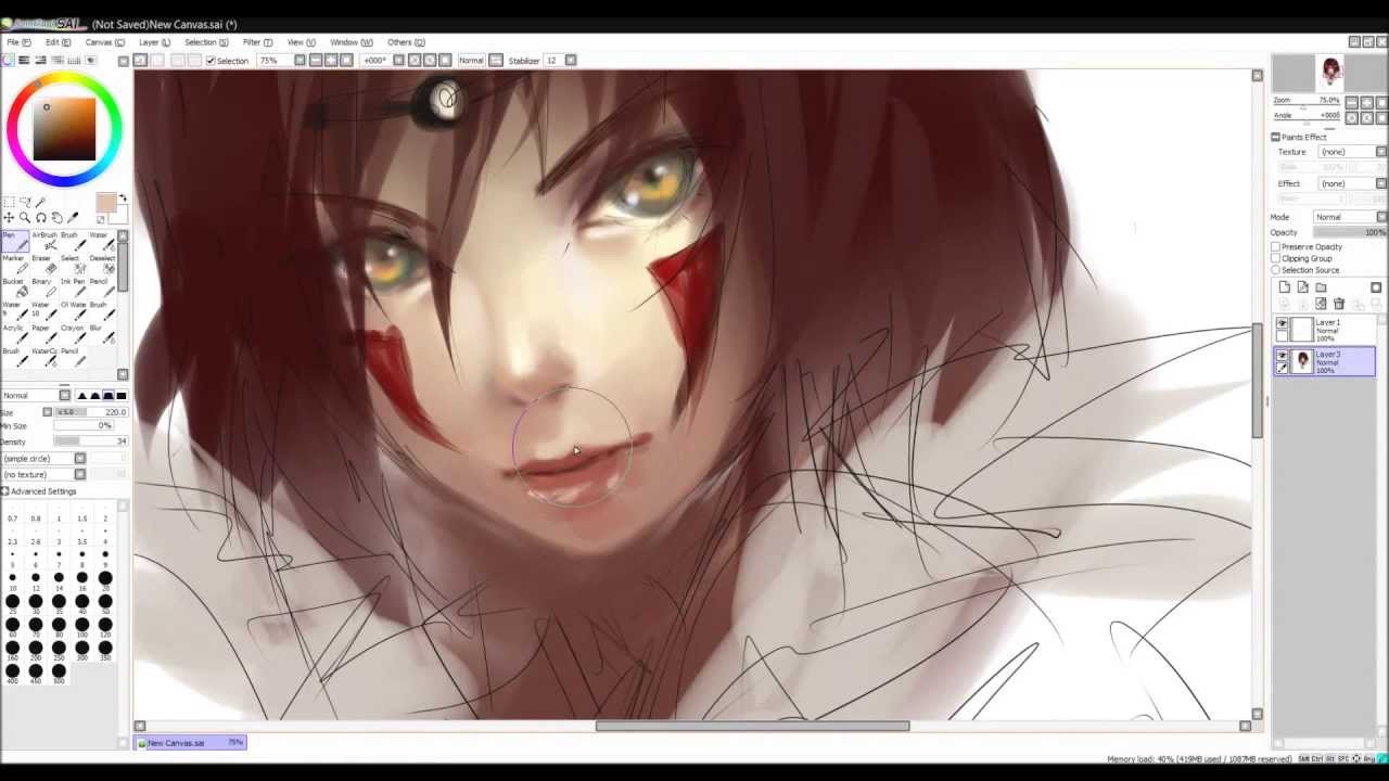 Speed Paint work progress test! - YouTube