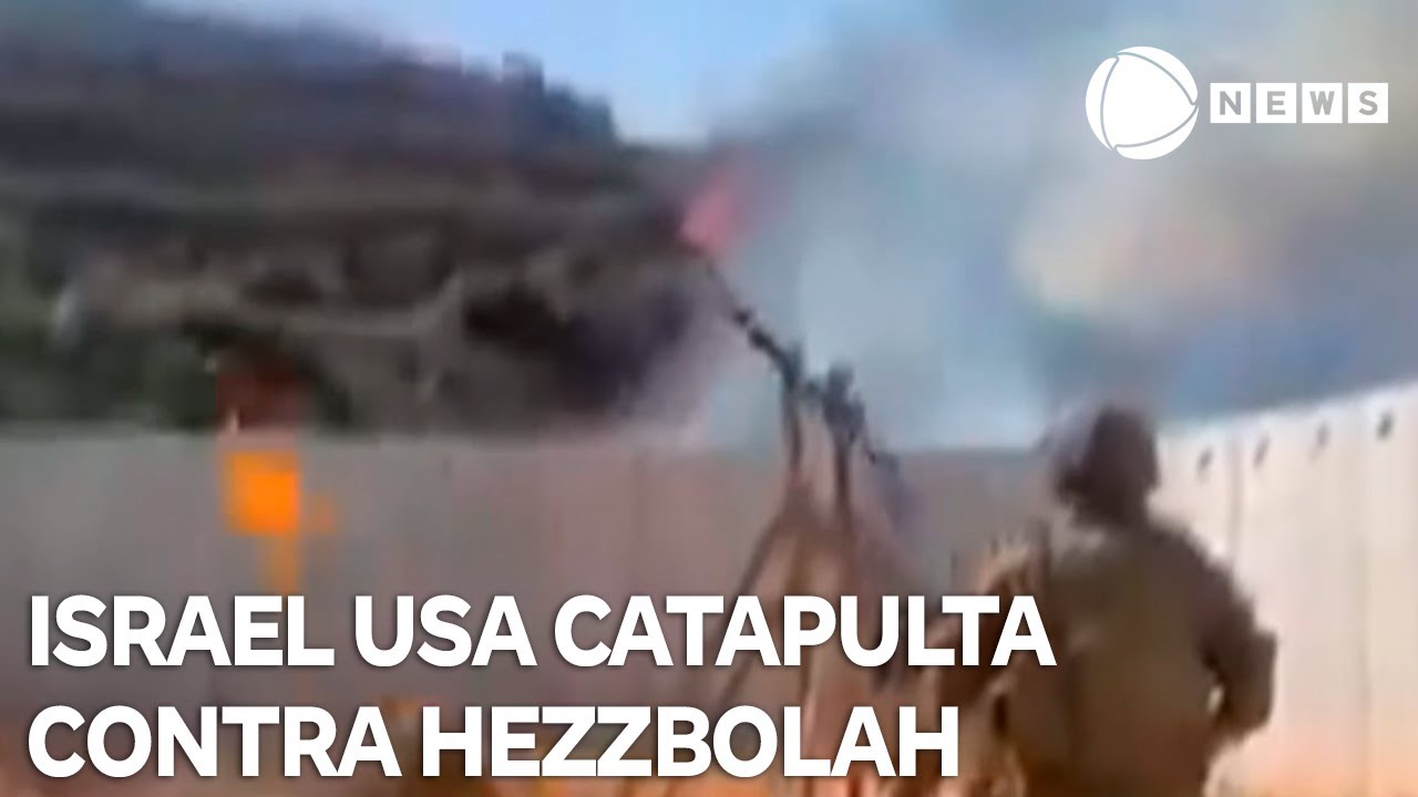 Israel usa catapulta medieval em ataques contra o Hezbollah - YouTube