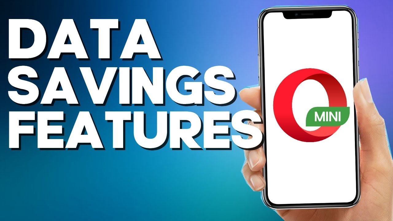 How to Data Savings Features on Opera Mini - YouTube