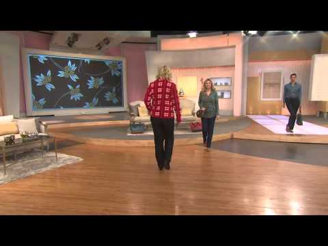 Liz Claiborne New York Petite Hepburn Straight Jeans with Mary Beth Roe