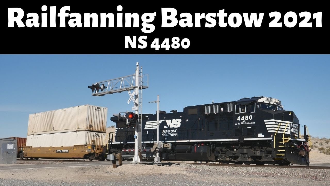 NS 4480 B-LPKLAC4-26 NS Empty Intermodal Train - YouTube