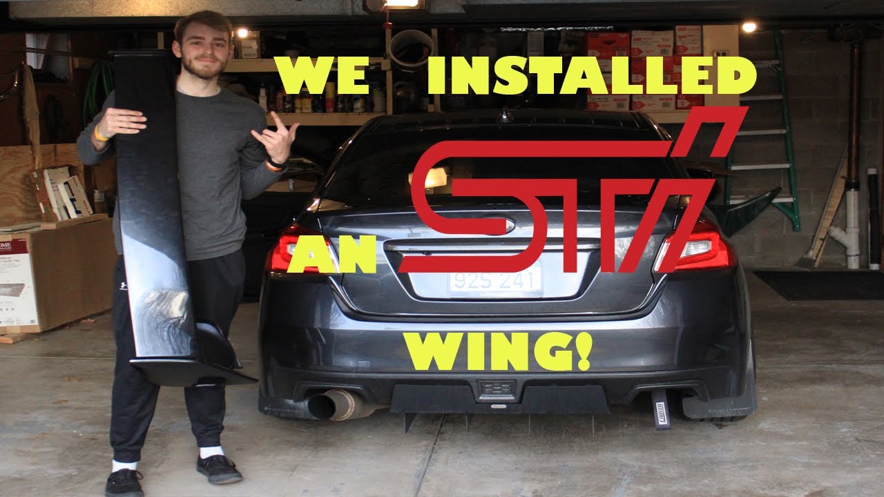 STI WING INSTALL on a 2019 WRX! (Easy) - YouTube