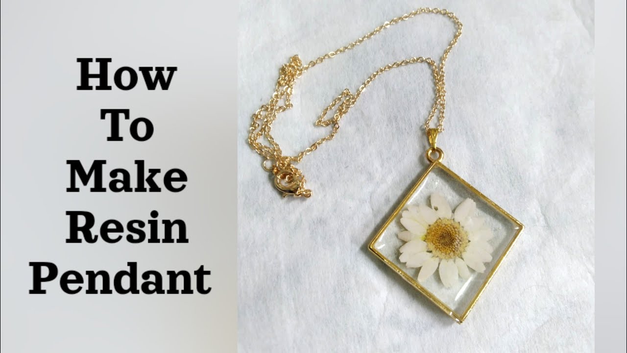 Resin Pendant | Resin Art Step By Step Tutorial | Resin Art For ...