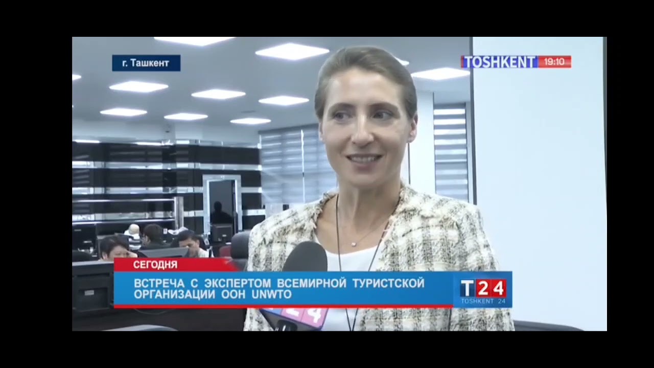 TV news in Uzbekistan, UNWTO tourism quality expert, Dr. Olga ...