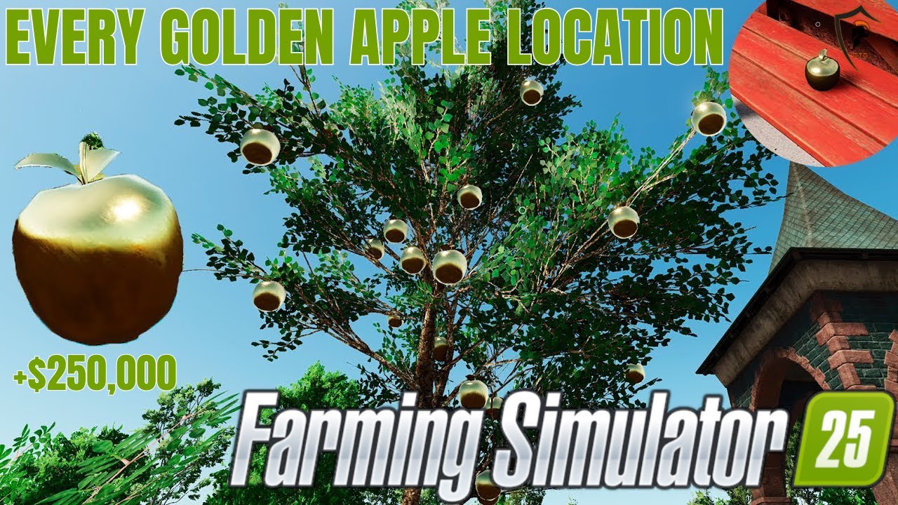 FS25 Zielonka Map: All 50 Golden Apple Locations & $250K Guide - YouTube