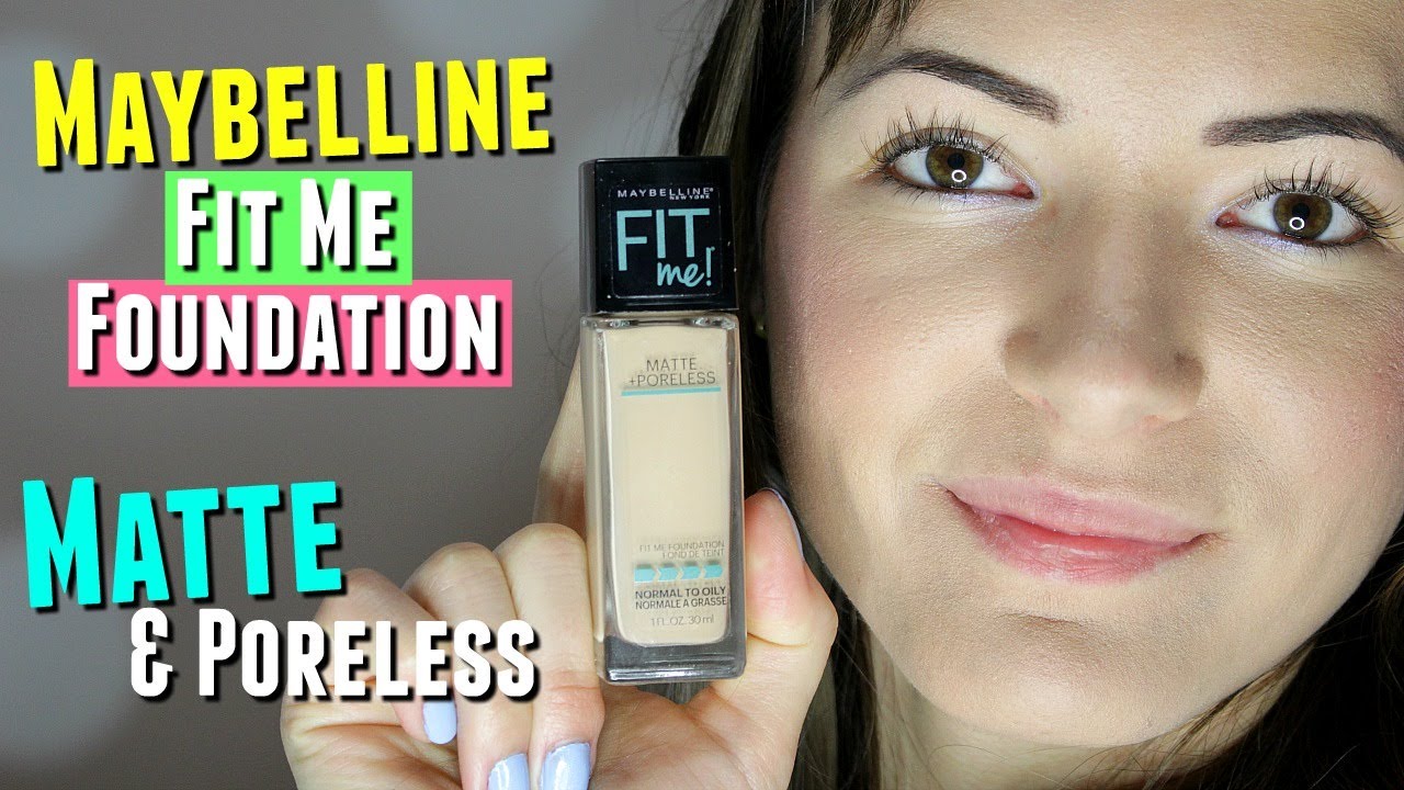 Maybelline Fit Me Matte and Poreless Foundation Review, Maybelline Fit ...