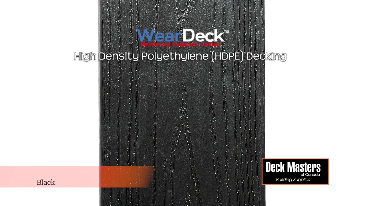 WearDeck Deck Boards - Black highlighted against a white background ...