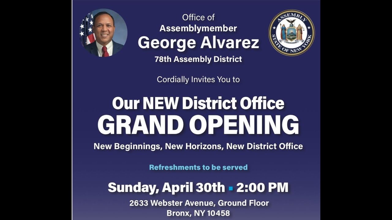 Assemblymember George Alvarez New District Office Grand Opening 04-30 ...
