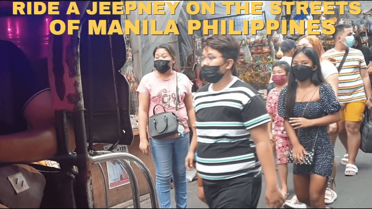 See Manila Philippines During Rush Hour On A Jeepney! - YouTube