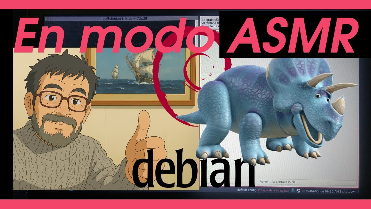 Linux en modo ASMR. Instalamos Linux Debian 13 - Trixie a las 2:00 A.M. - YouTube