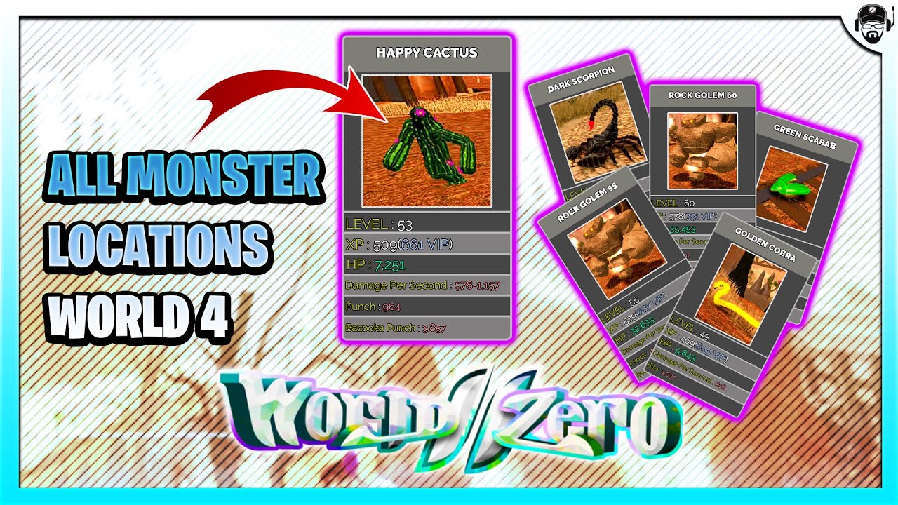 World 4 Monster Location | World Zero | ROBLOX - YouTube
