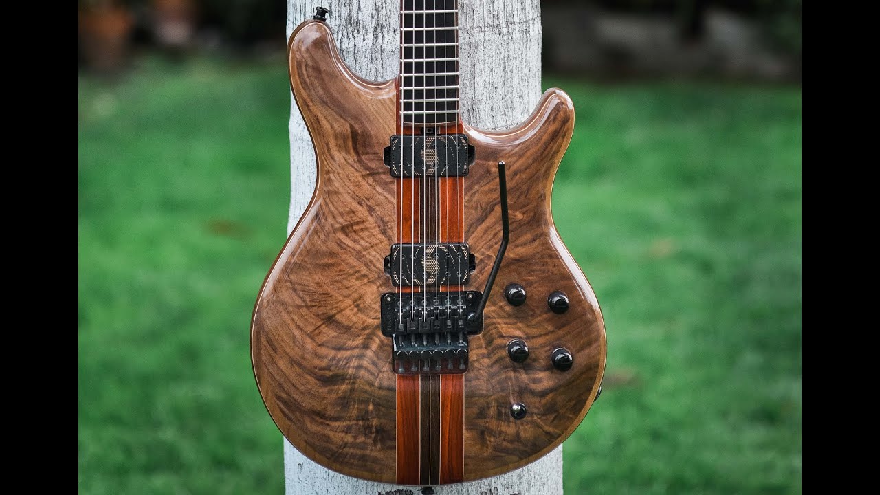 Custom guitar Build from scratch “Neck-through body” - YouTube